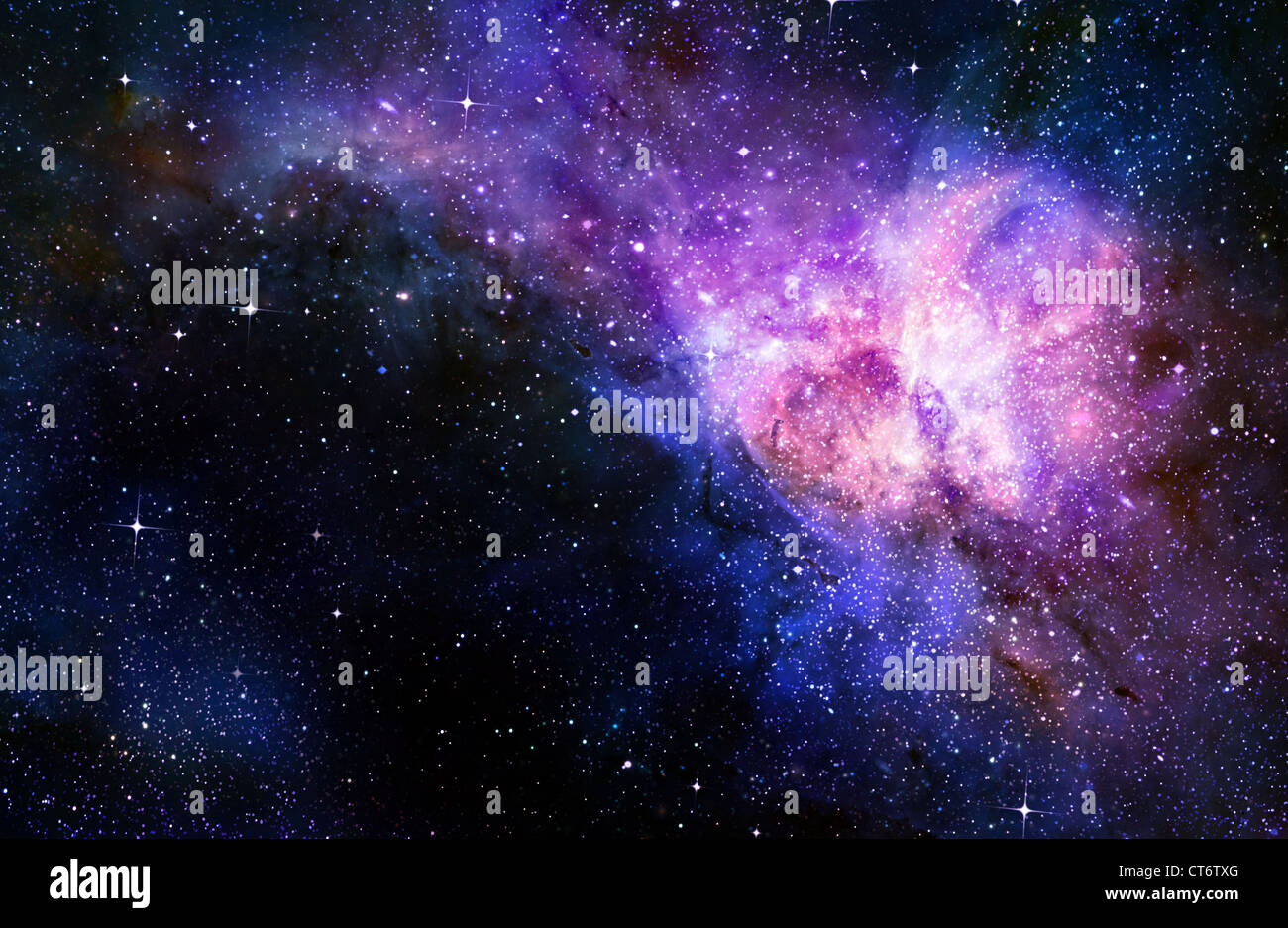 deep outer space background with stars and nebula Stock Photo - Alamy