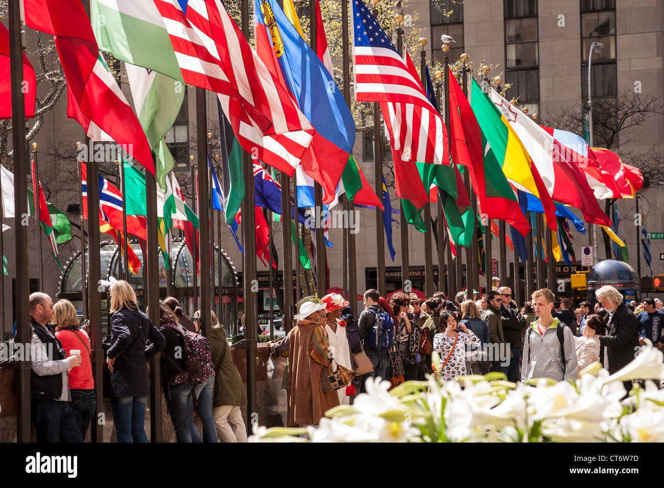 Rockefeller Center Plaza, NYC Stock Photo - Alamy
