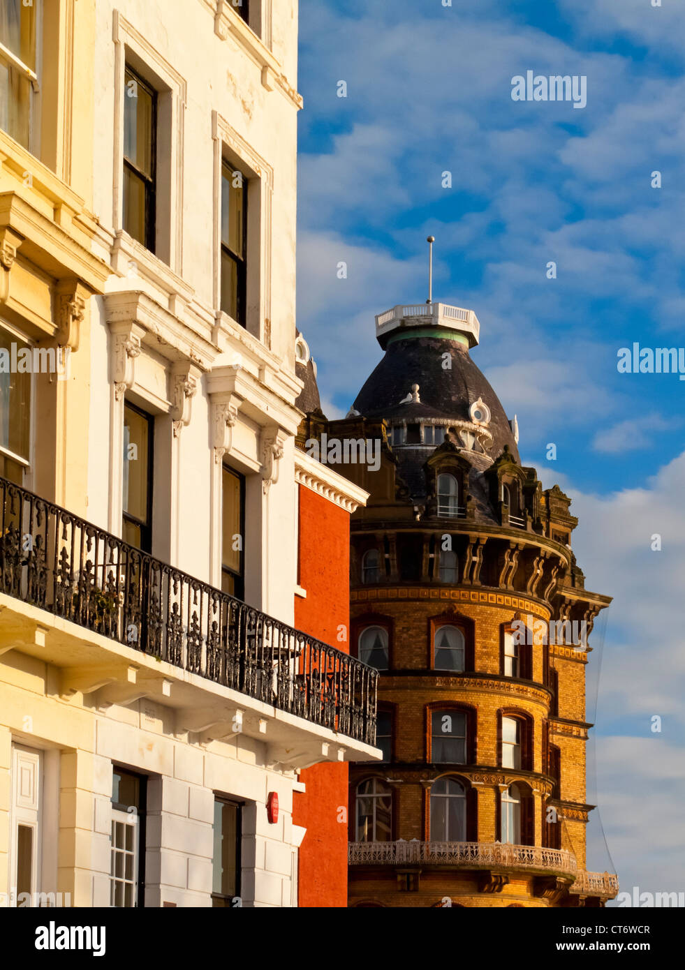 Tower of the Grand Hotel in Scarborough North Yorkshire England UK with ...