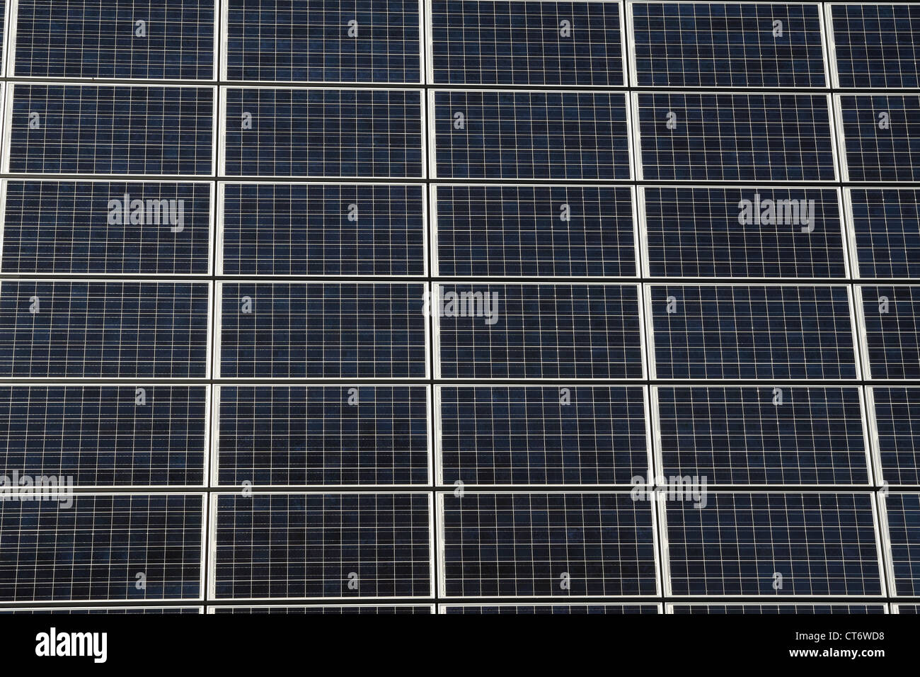 Solar panels on a building facade Stock Photo - Alamy