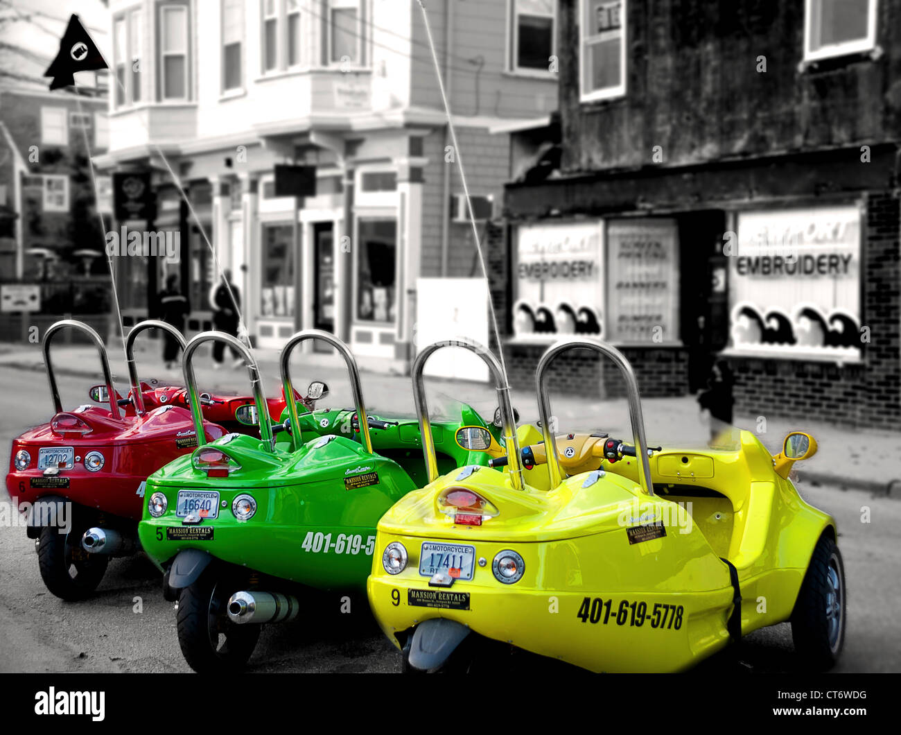 United States of America. New England. Rhode Island. Newport. Scoot ...