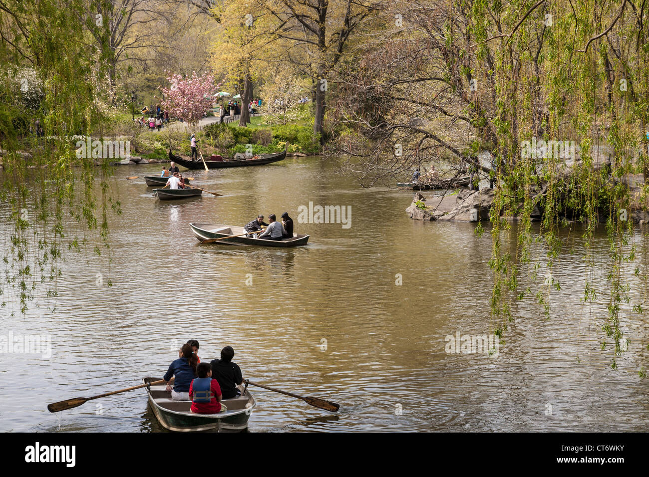 Row Boats on The Lake, Central Park, NYC Stock Photo - Alamy