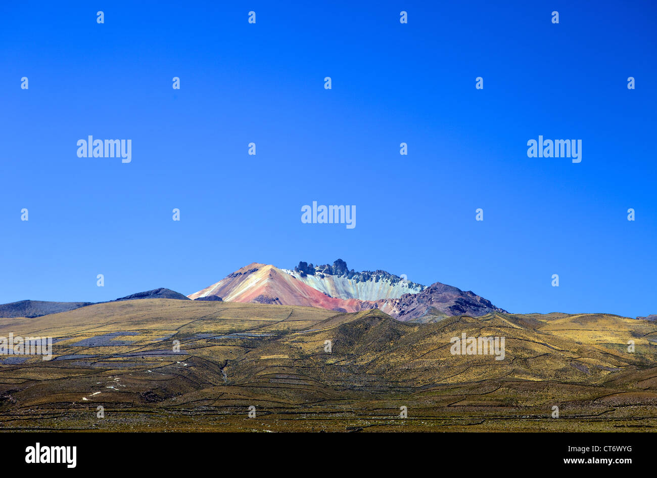 Volcan Tunupa, elevation of 5432 meters, tunupa, South West Bolivia ...
