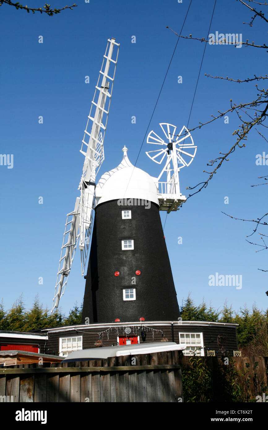 Fenland with windmill hi-res stock photography and images - Alamy