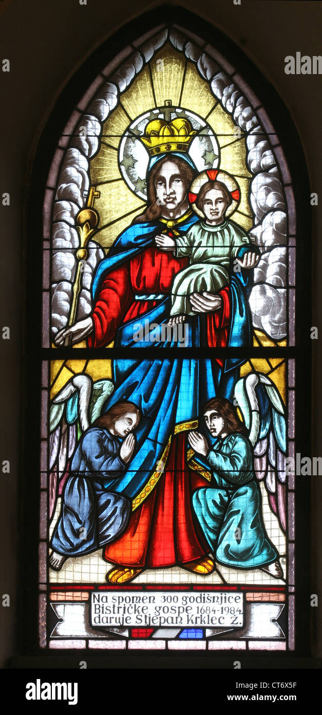 Virgin Mary with baby Jesus Stock Photo - Alamy