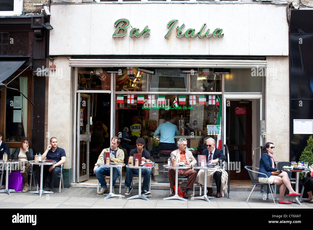 Bar Italia, Frith Street, Soho, Central London, England, United Kingdom ...