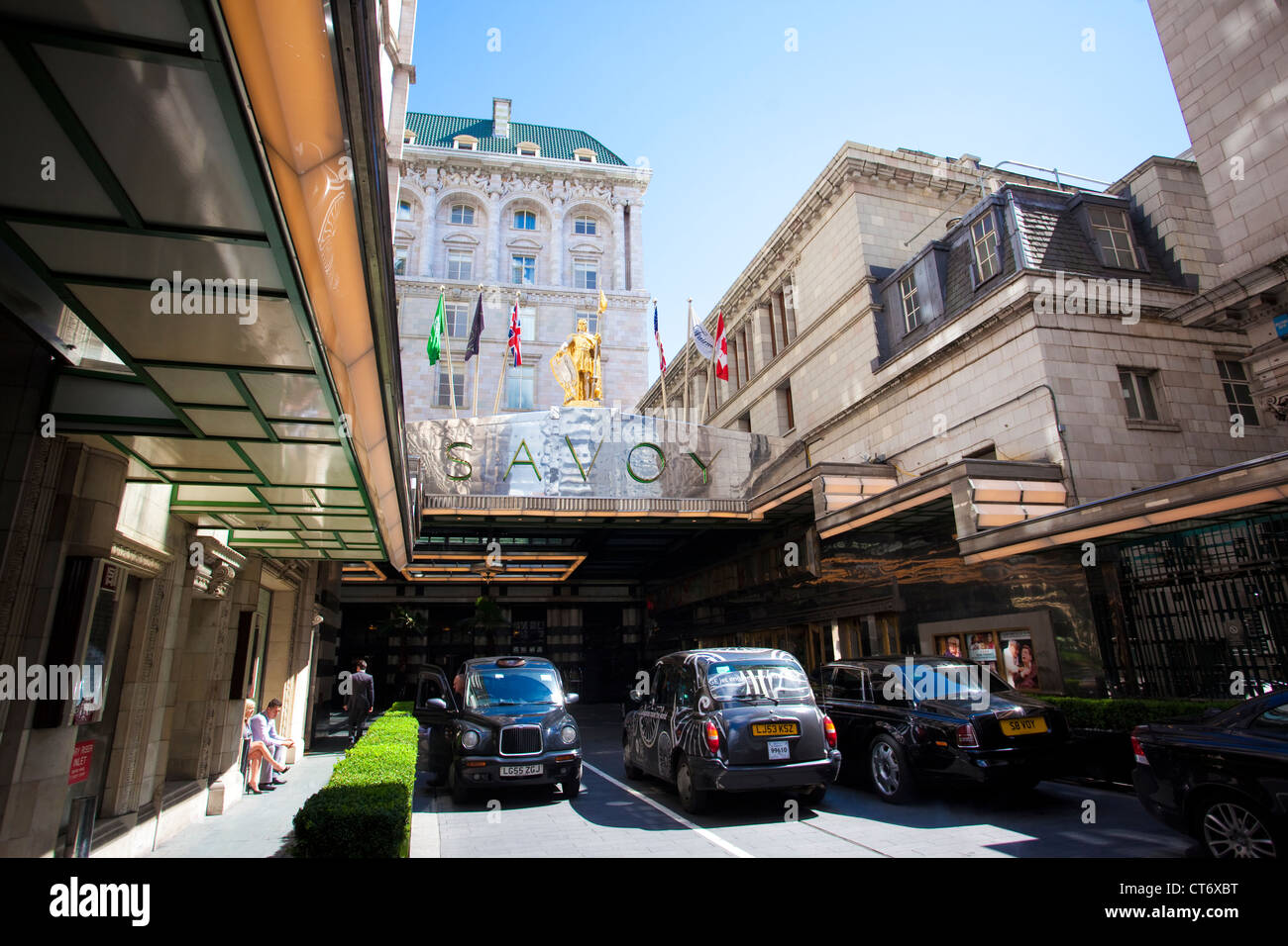 Savoy Hotel, Savoy Court, Strand, Central London, England, United ...