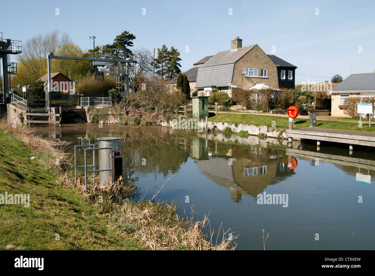 Burwell Lode Upware Cambridgeshire England UK Stock Photo - Alamy