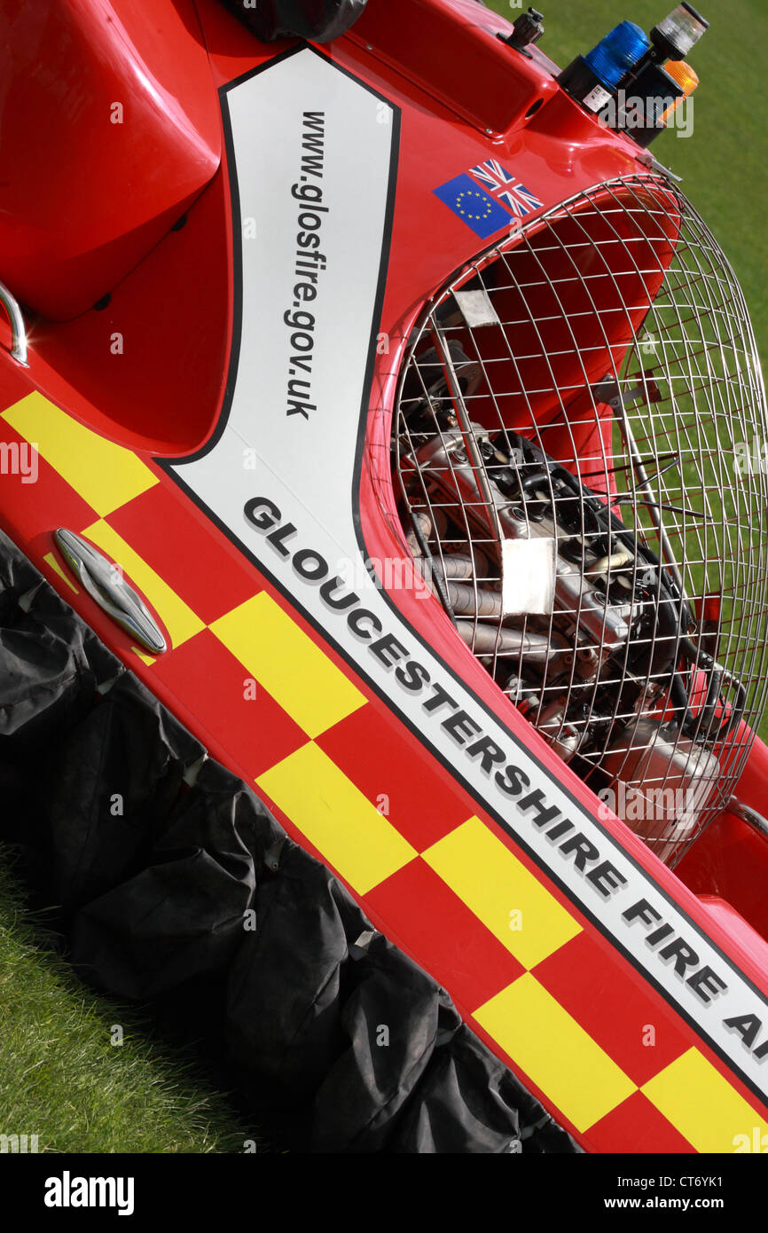 Gloucestershire Fire & Rescue Service display their small hovercraft ...