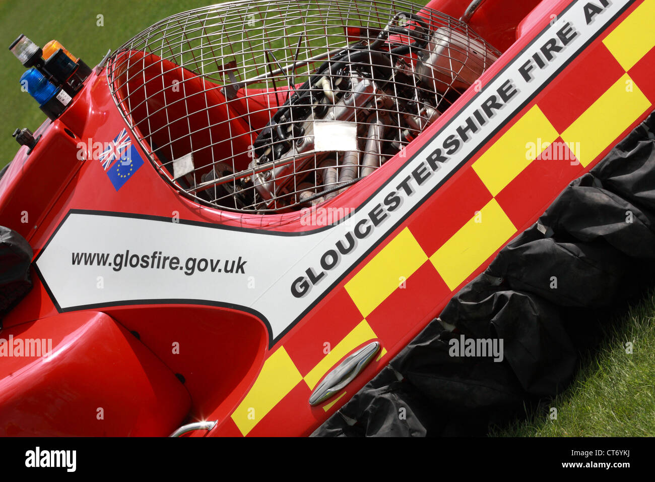 Gloucestershire Fire & Rescue Service display their small hovercraft ...