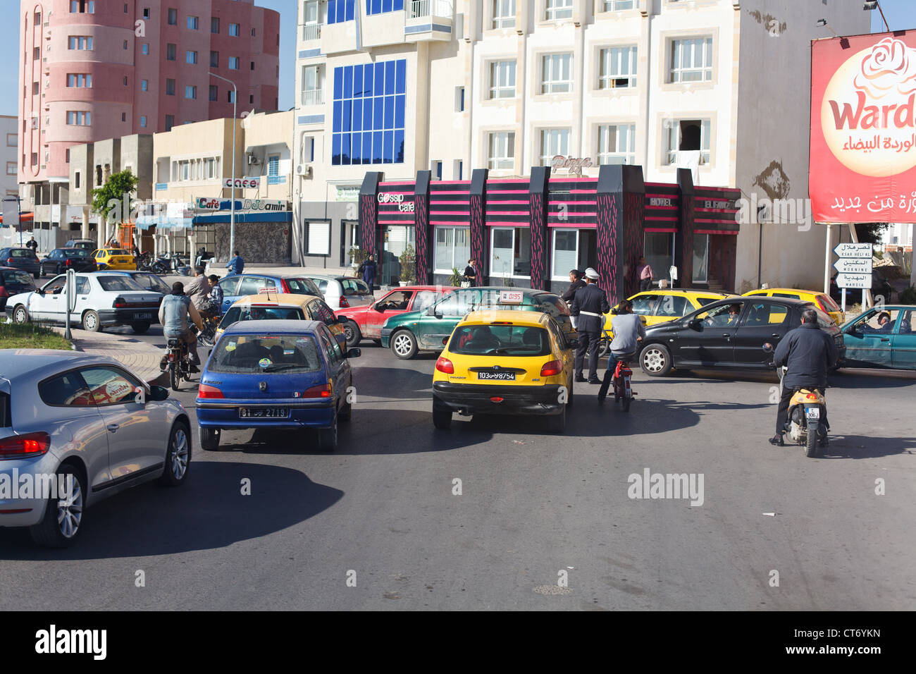 City and town transportation scenes of Tunisia, Africa Stock Photo - Alamy