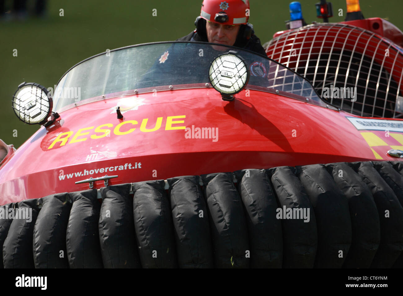 Gloucestershire Fire & Rescue Service display their small hovercraft ...