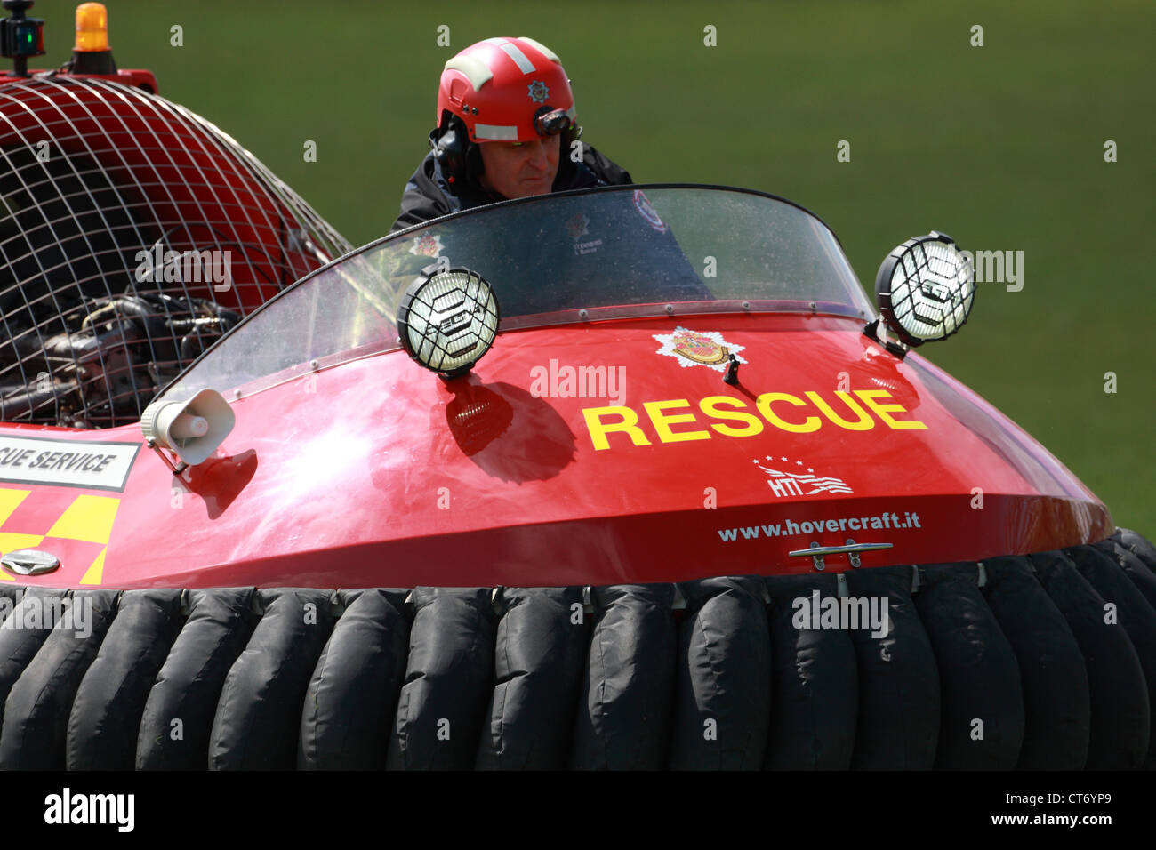 Gloucestershire Fire & Rescue Service display their small hovercraft ...