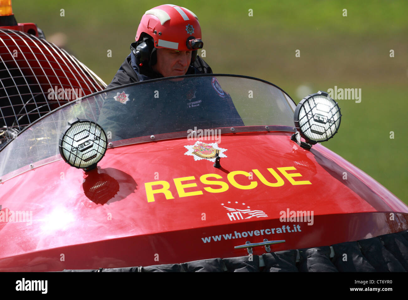 Gloucestershire Fire & Rescue Service display their small hovercraft ...