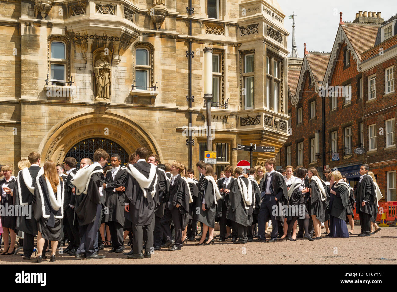 Graduation day for undergraduates at Cambridge university, 2012 (june ...