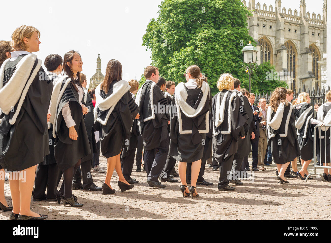 Graduation day for undergraduates at Cambridge university, 2012 (june ...