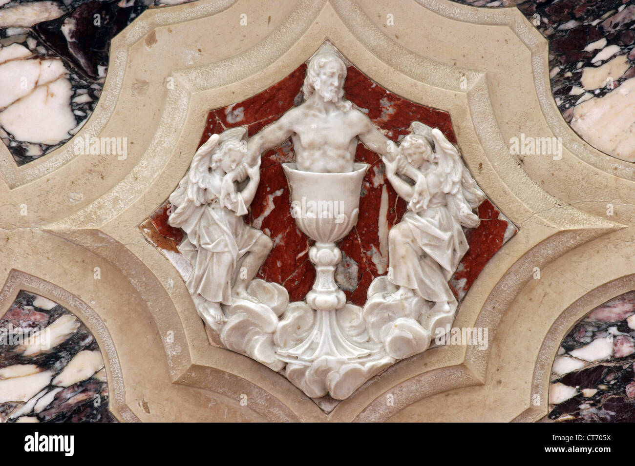Jesus, detail of altar Stock Photo - Alamy