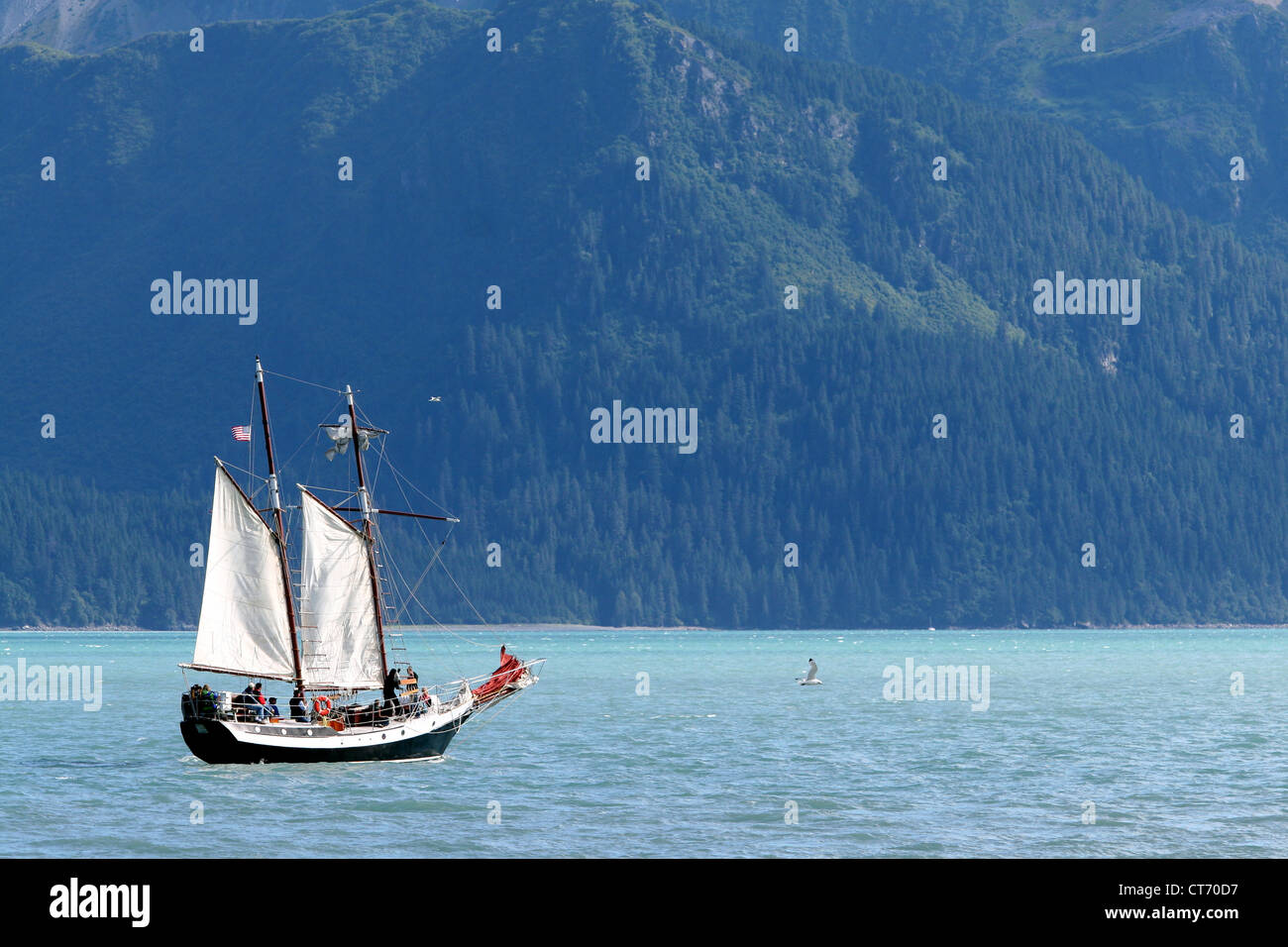 Sailboat alaska vintage hi-res stock photography and images - Alamy