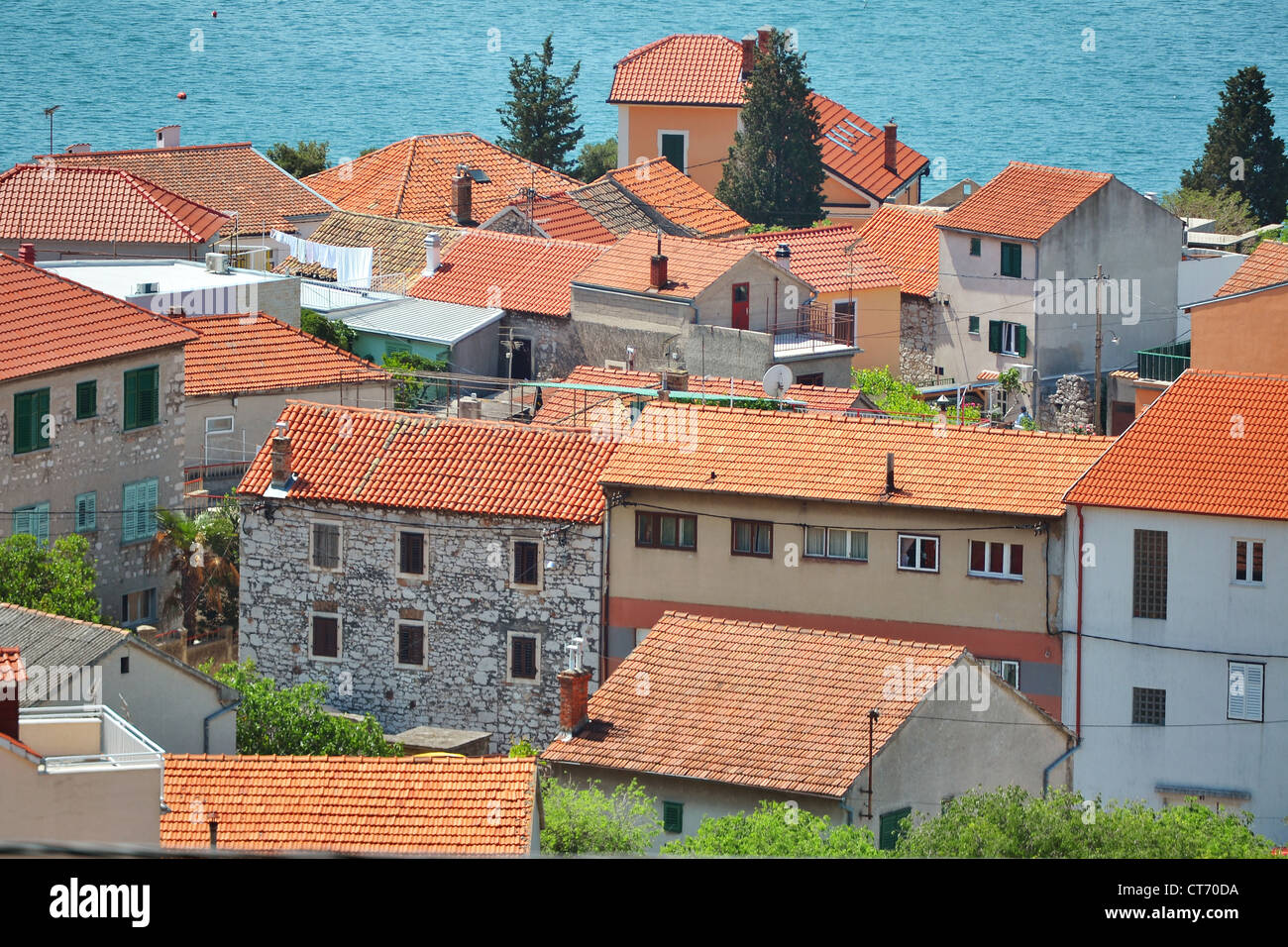 Croatian architecture in the city of Sibenik Stock Photo - Alamy