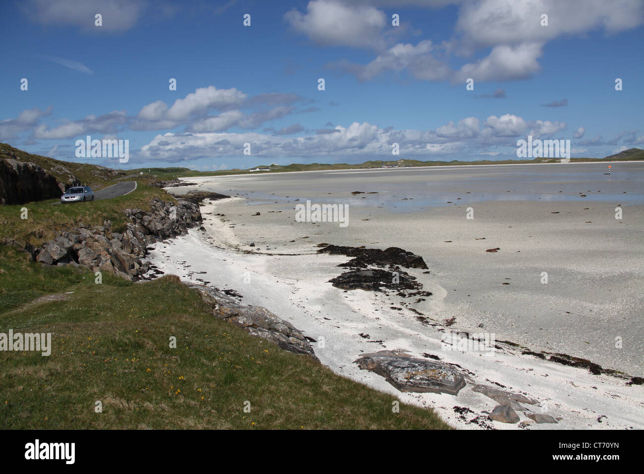 Isle of Barra, Scotland. Picturesque view of Barra Eoligarry Airport ...