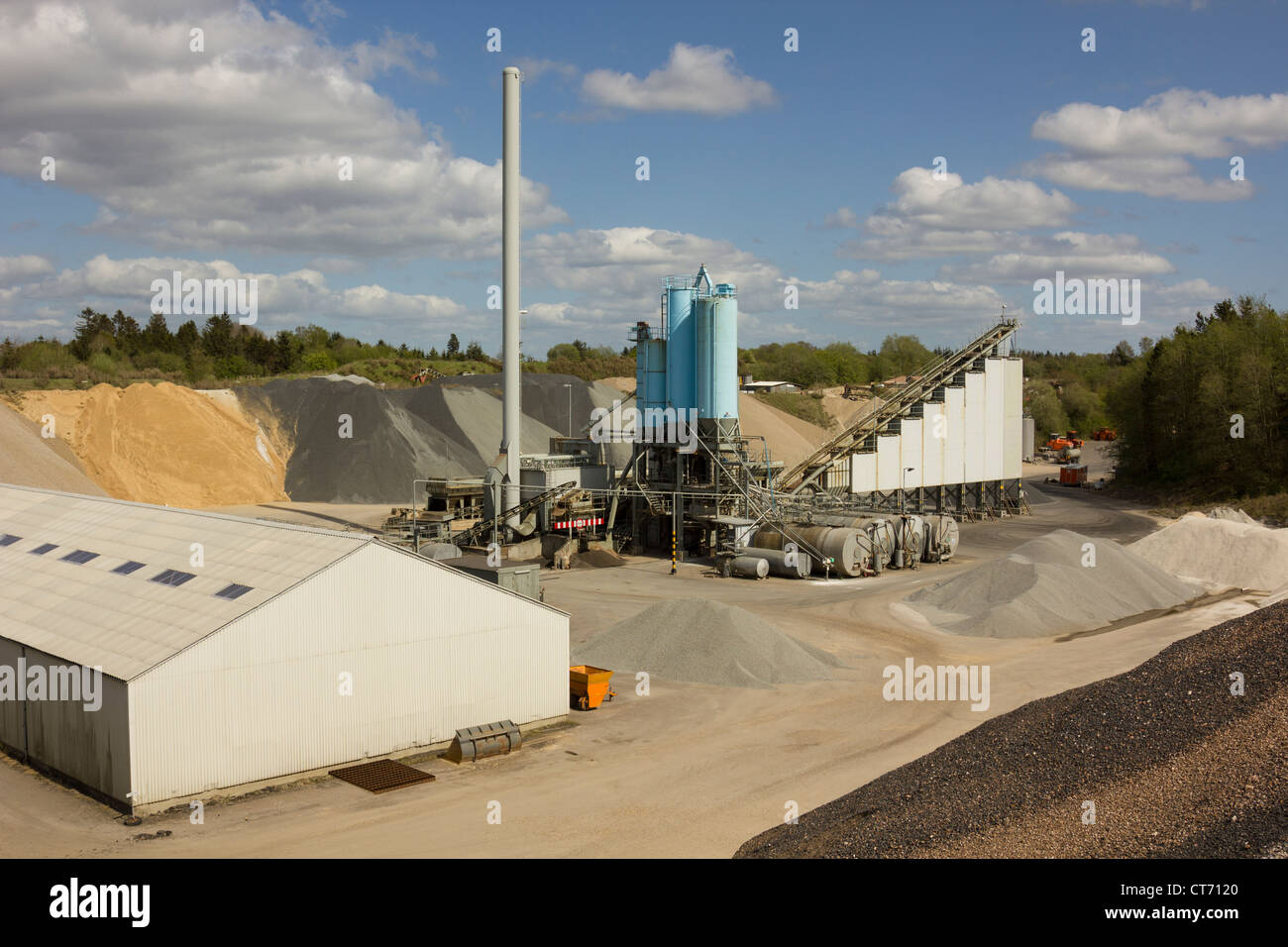 construction material preparation site Stock Photo - Alamy