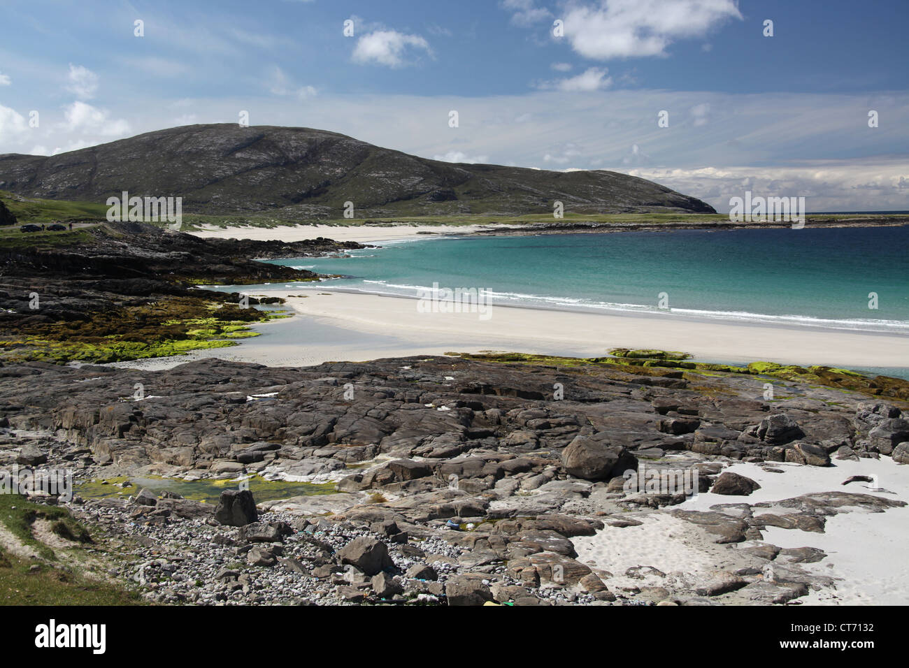 Isle of Barra, Scotland. Picturesque view of the west coast of Barra ...