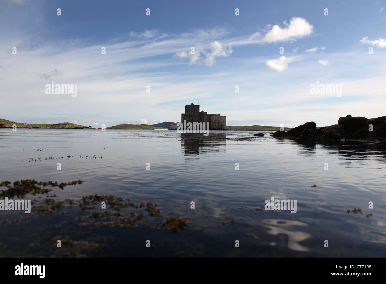 Isle of Barra, Scotland. Picturesque view of Kisimul Castle near the ...