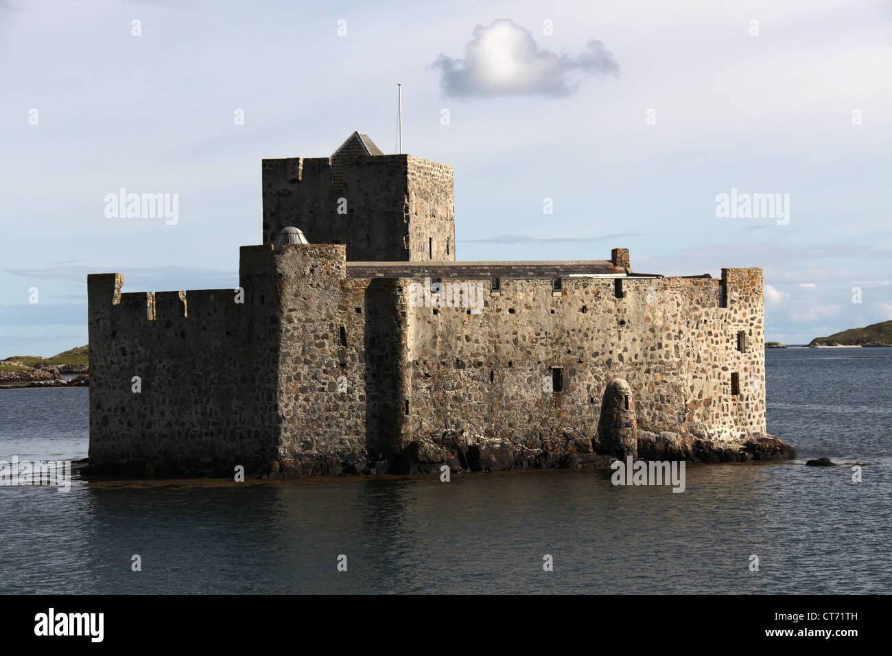 Isle of Barra, Scotland. Picturesque view of Kisimul Castle near the ...
