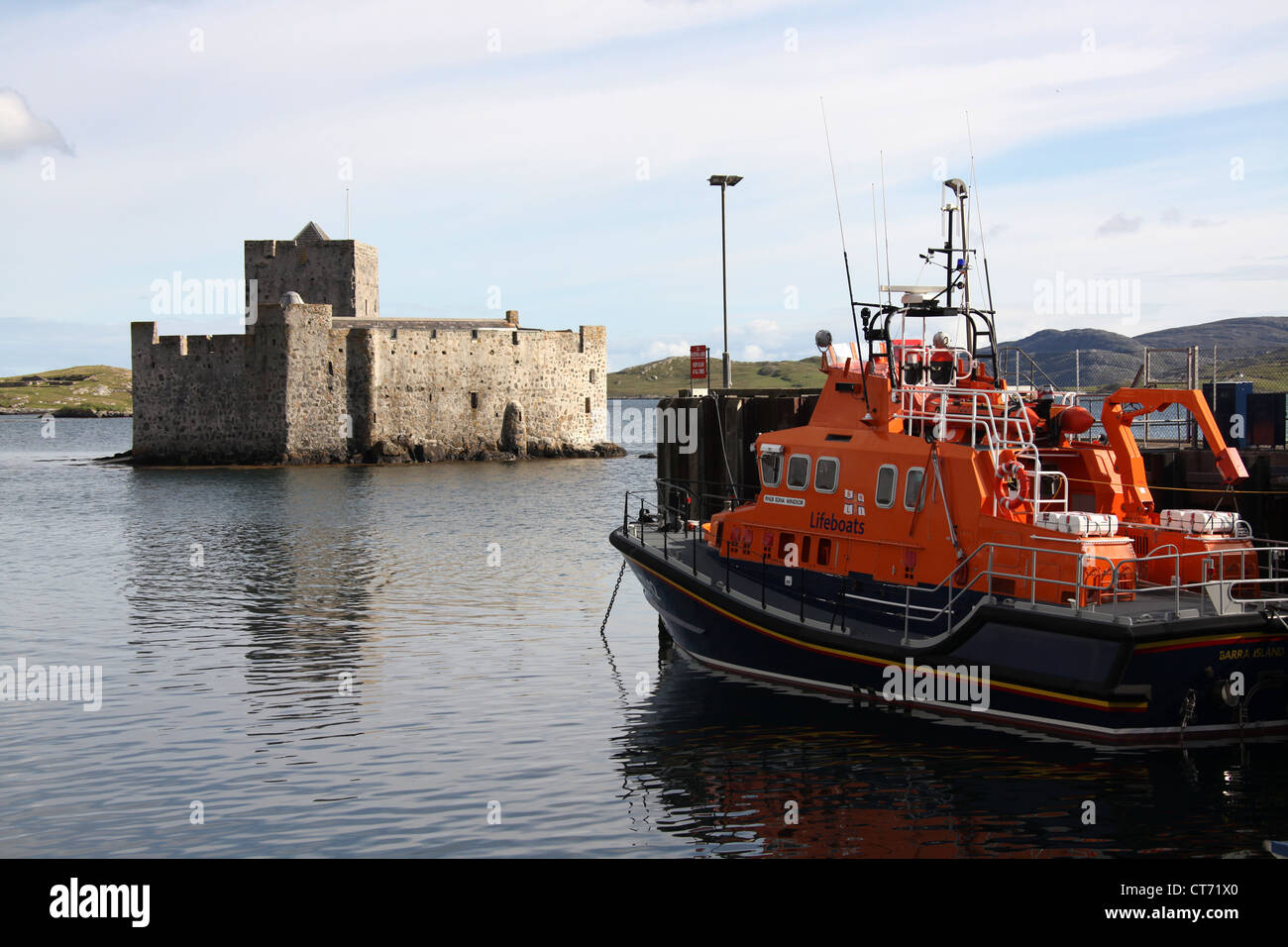 Isle of Barra, Scotland. Picturesque view of Kisimul Castle near the ...