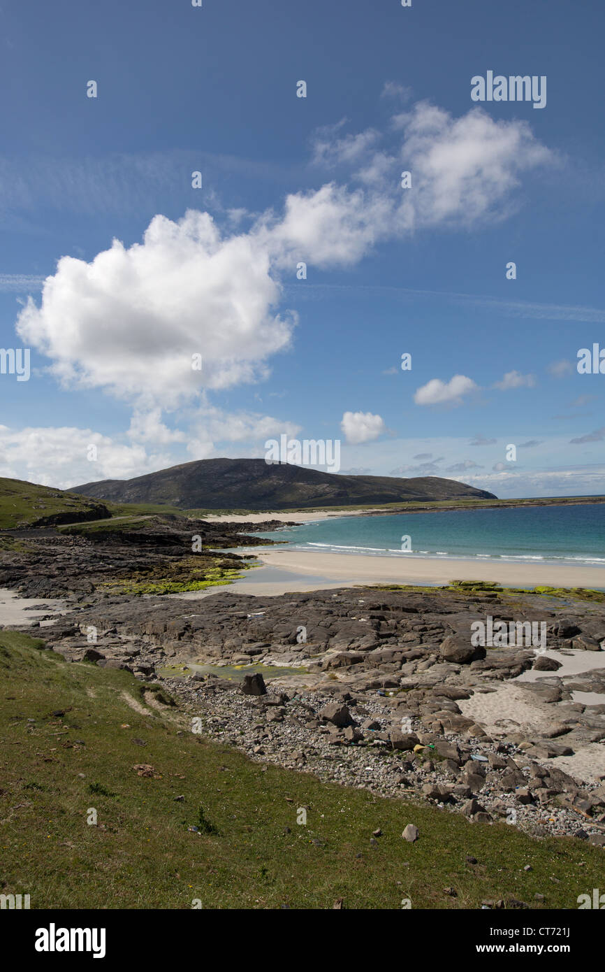 Isle of Barra, Scotland. Picturesque view of the west coast of Barra ...