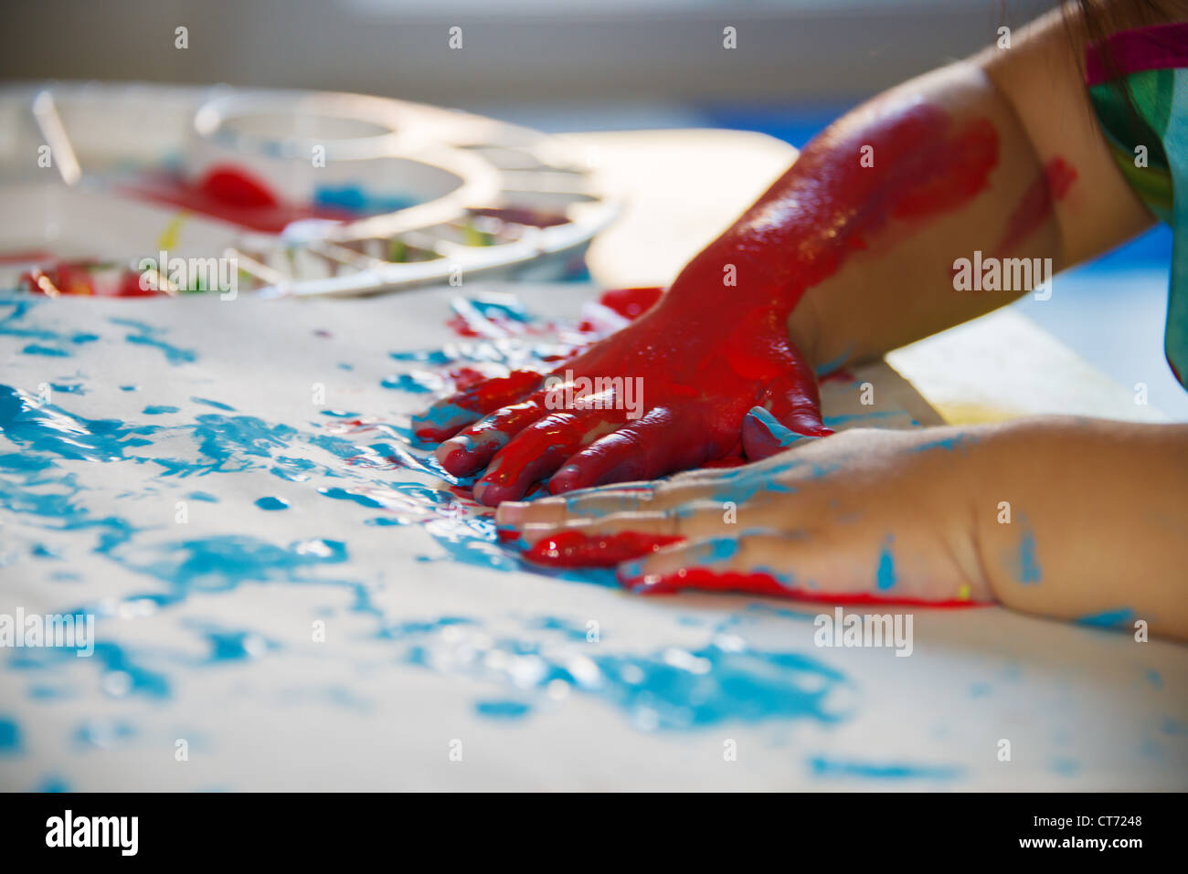Two Year Old Playing With Paints Stock Photo Alamy two-year-old-playing-with-paints-stock-photo-alamy