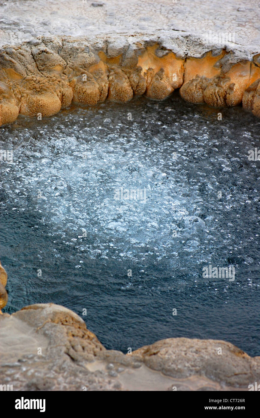 Beach Spring, Upper Geyser Basin, Yellowstone National Park Stock Photo ...