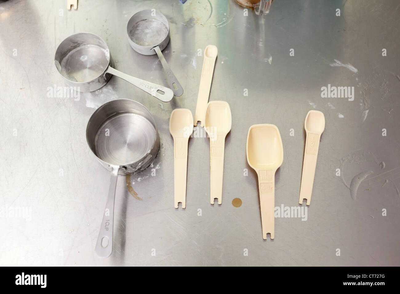 Used measuring cups at Tandmen Doughnuts, a small boutique bakery in ...