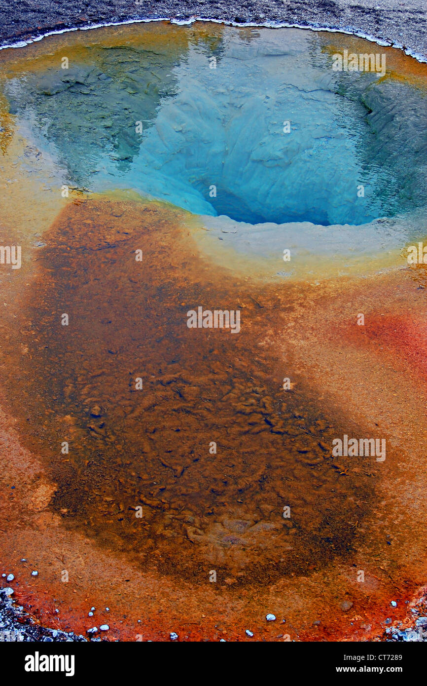 Belgian Pool, Upper Geyser Basin, Yellowstone National Park Stock Photo ...