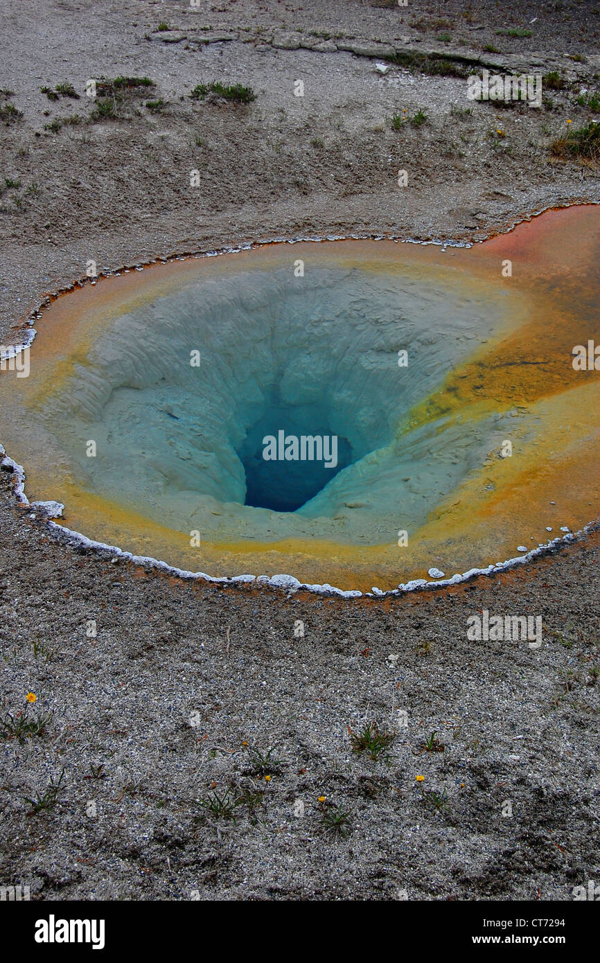 Belgian Pool, Upper Geyser Basin, Yellowstone National Park Stock Photo ...