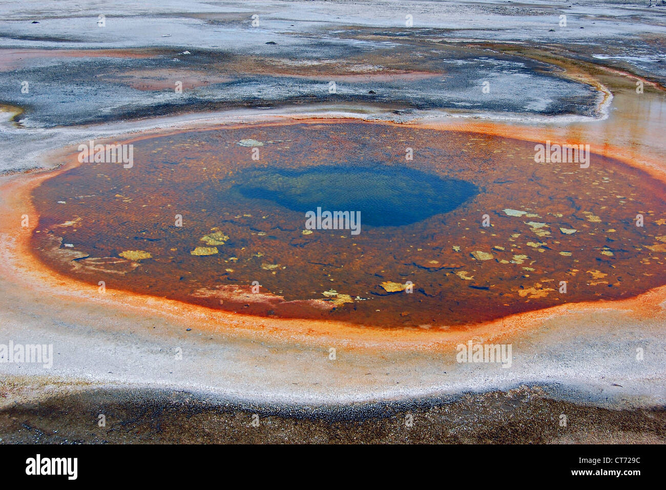 Chromatic Pool, Upper Geyser Basin, Yellowstone National Park Stock ...