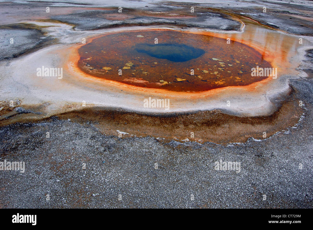 Chromatic Pool, Upper Geyser Basin, Yellowstone National Park Stock ...