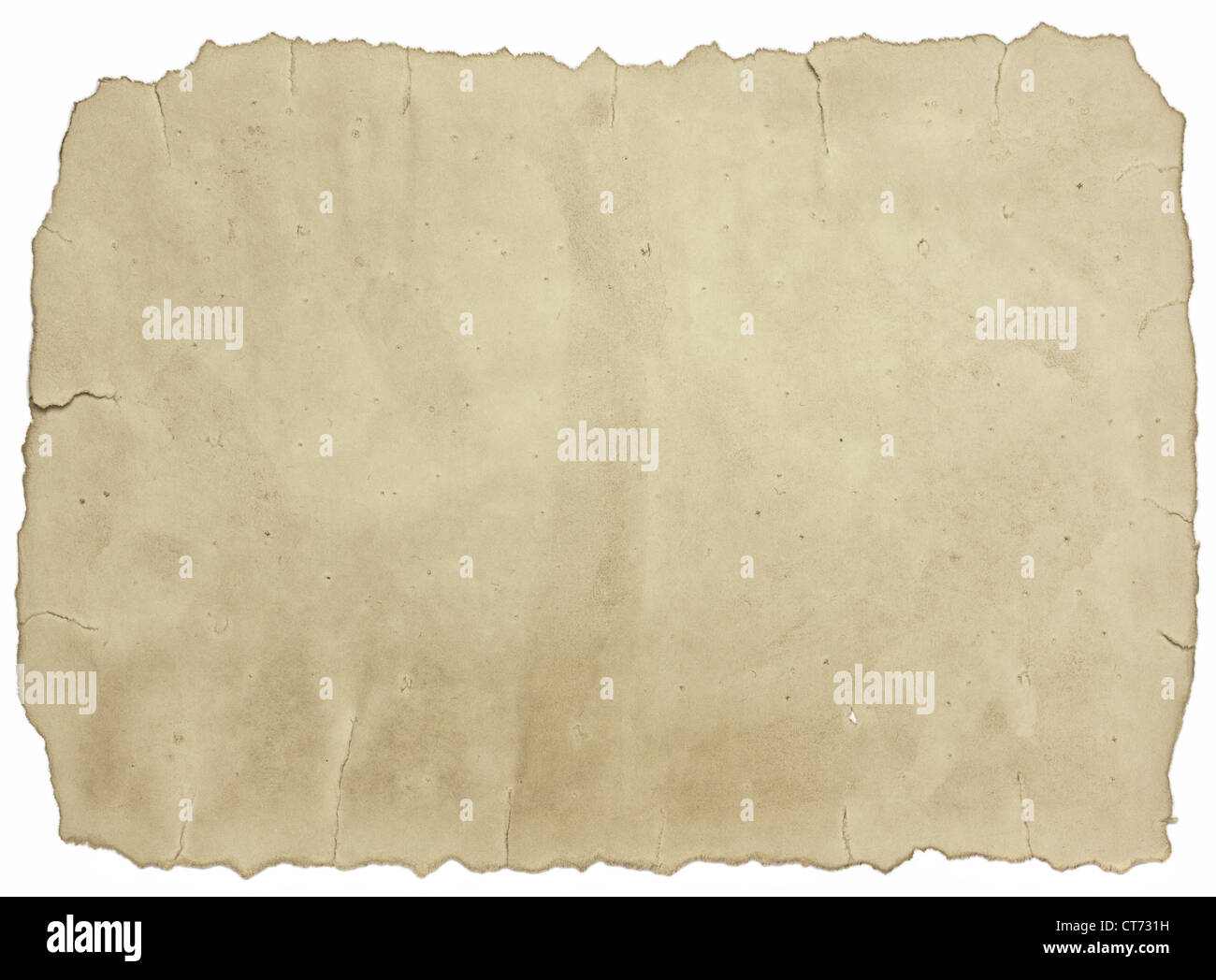 Stained old paper with rough edges Stock Photo - Alamy