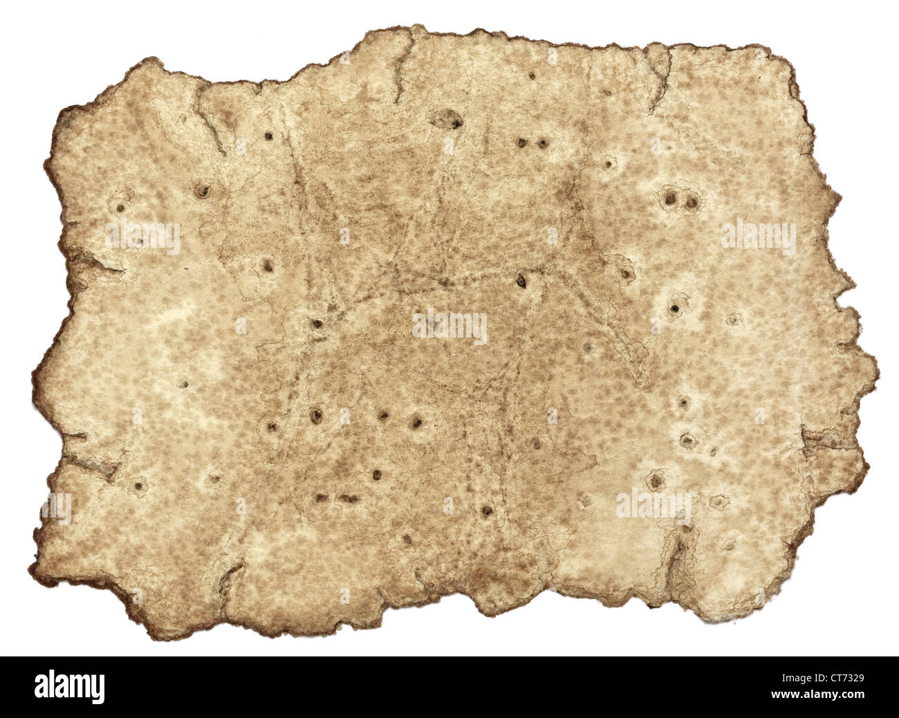 Stained old paper with rough edges Stock Photo - Alamy