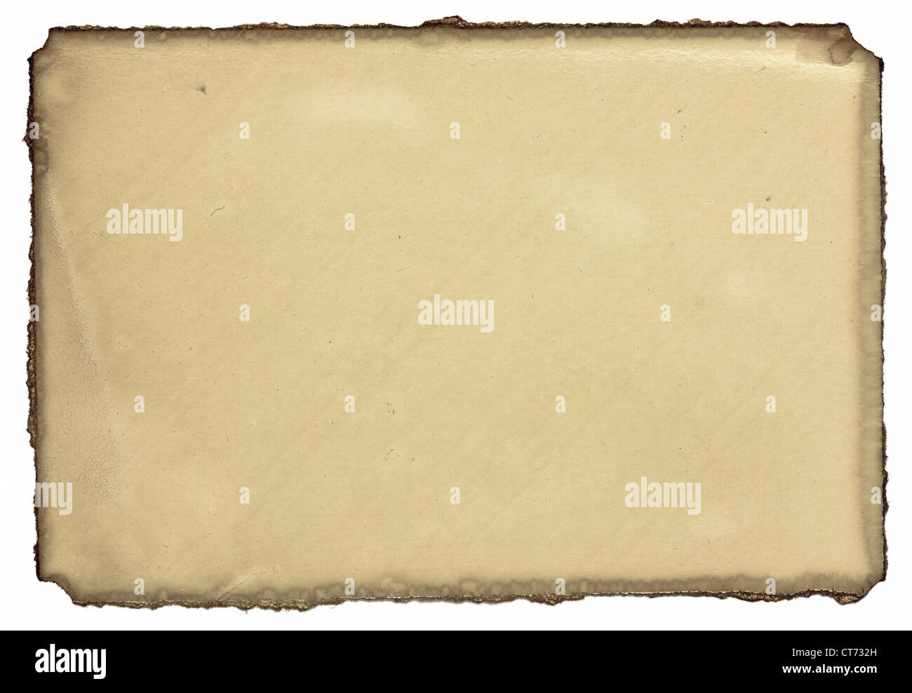 Stained old paper with rough edges Stock Photo - Alamy