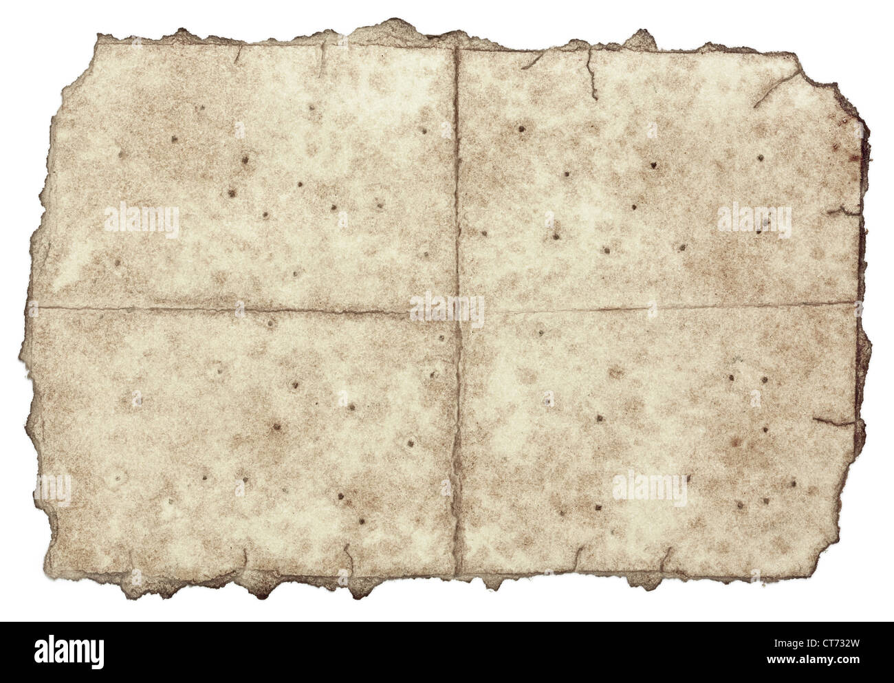 Stained old paper with rough edges Stock Photo - Alamy