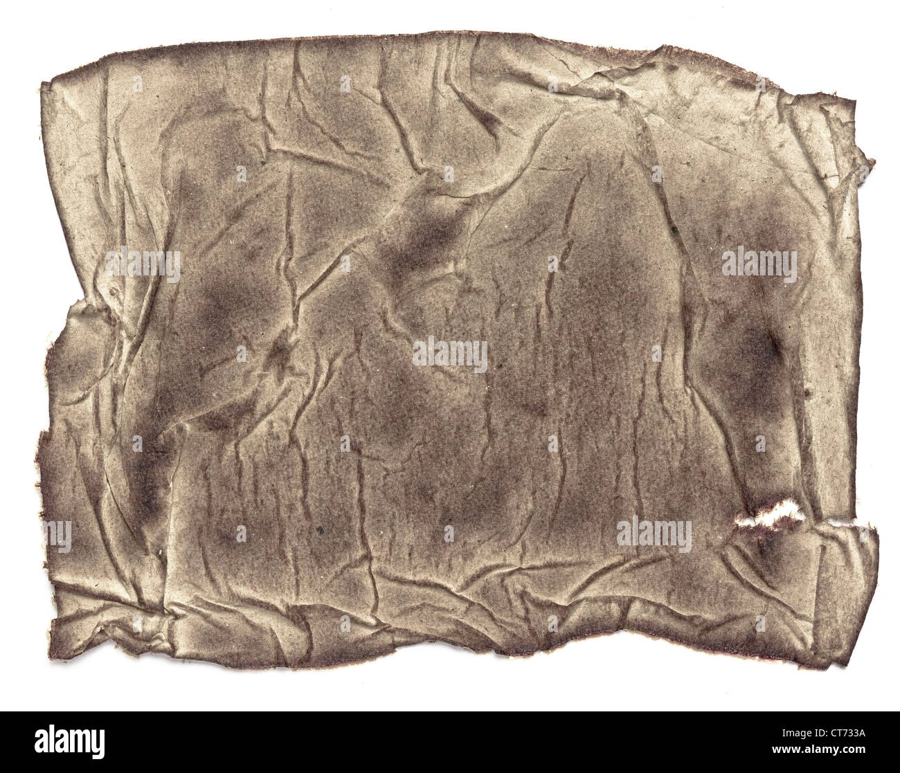 Stained old paper with rough edges Stock Photo - Alamy