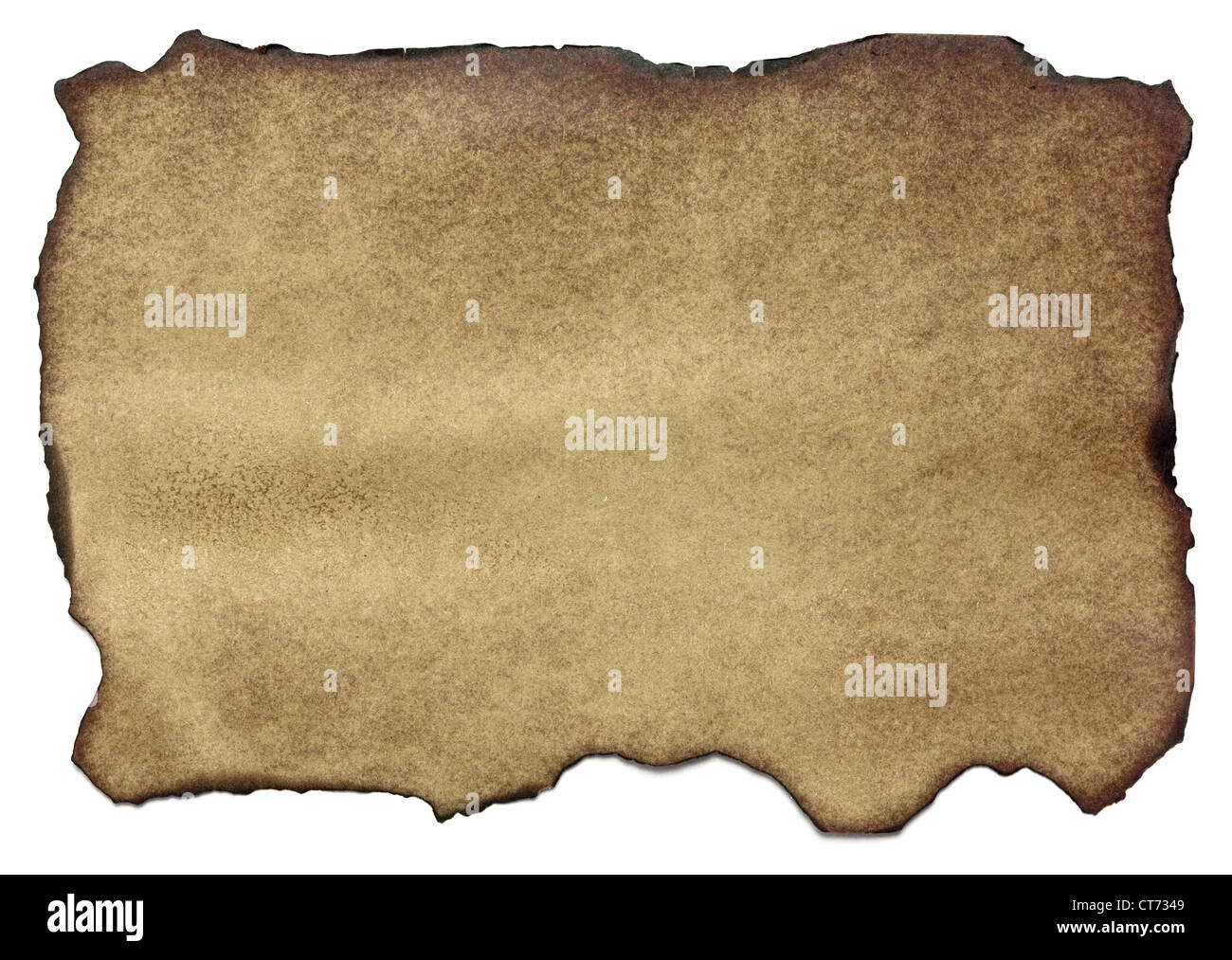 Stained old paper with rough edges Stock Photo - Alamy