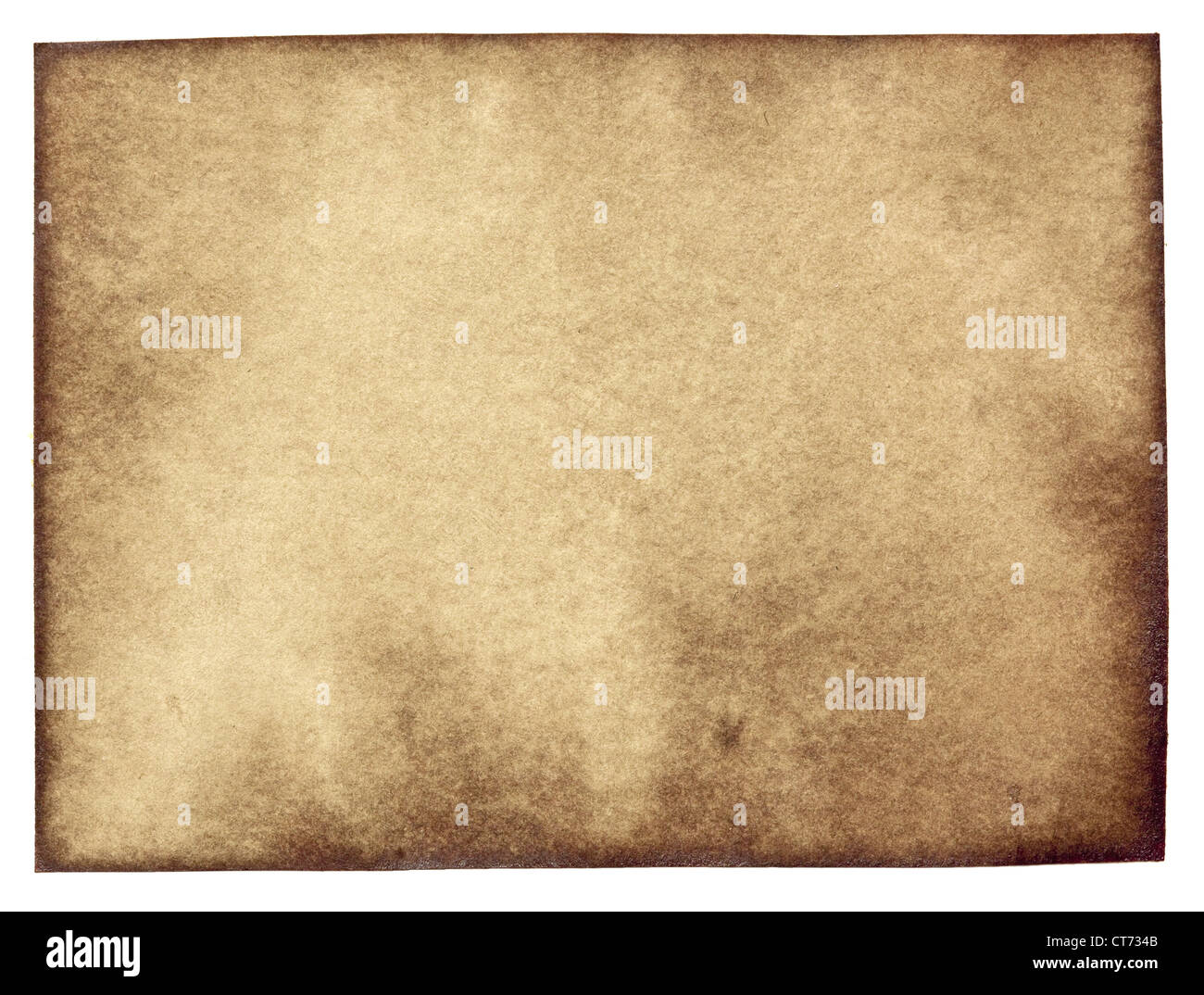 Stained old paper with rough edges Stock Photo - Alamy