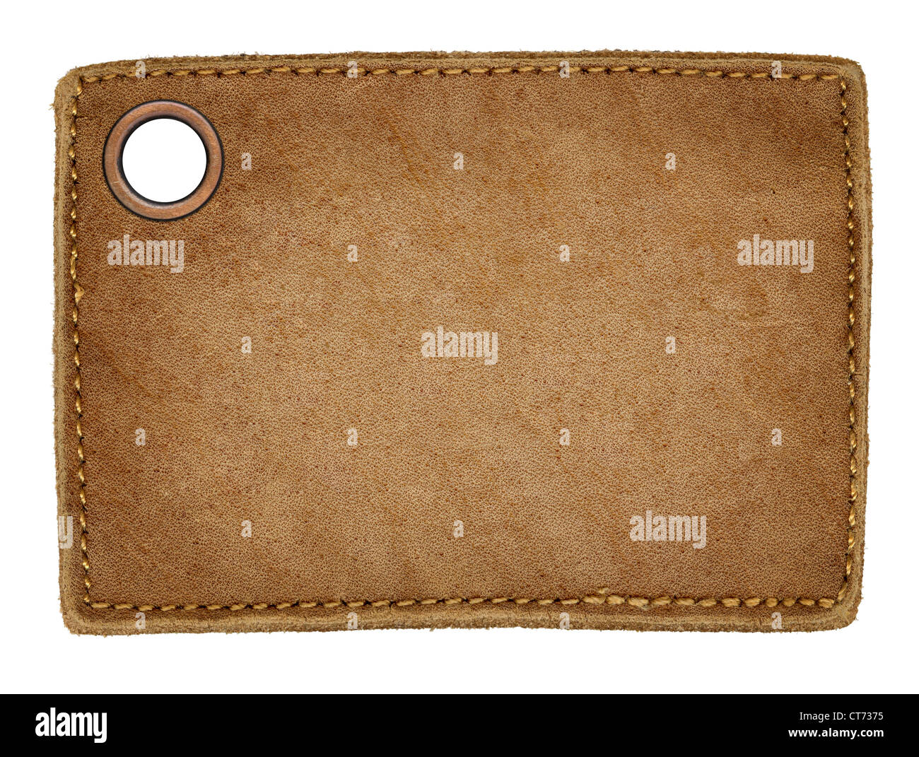 Blank jeans label isolated on white background Stock Photo - Alamy
