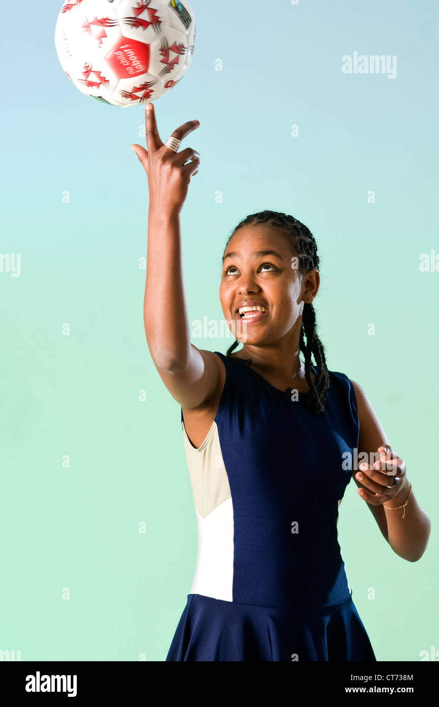 African model in studio setting hi-res stock photography and images - Alamy