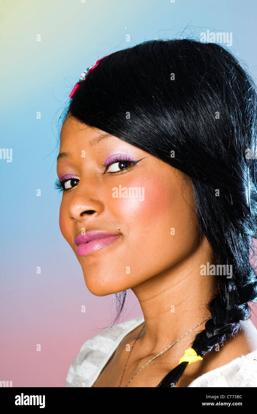 black african model in studio setting Stock Photo - Alamy