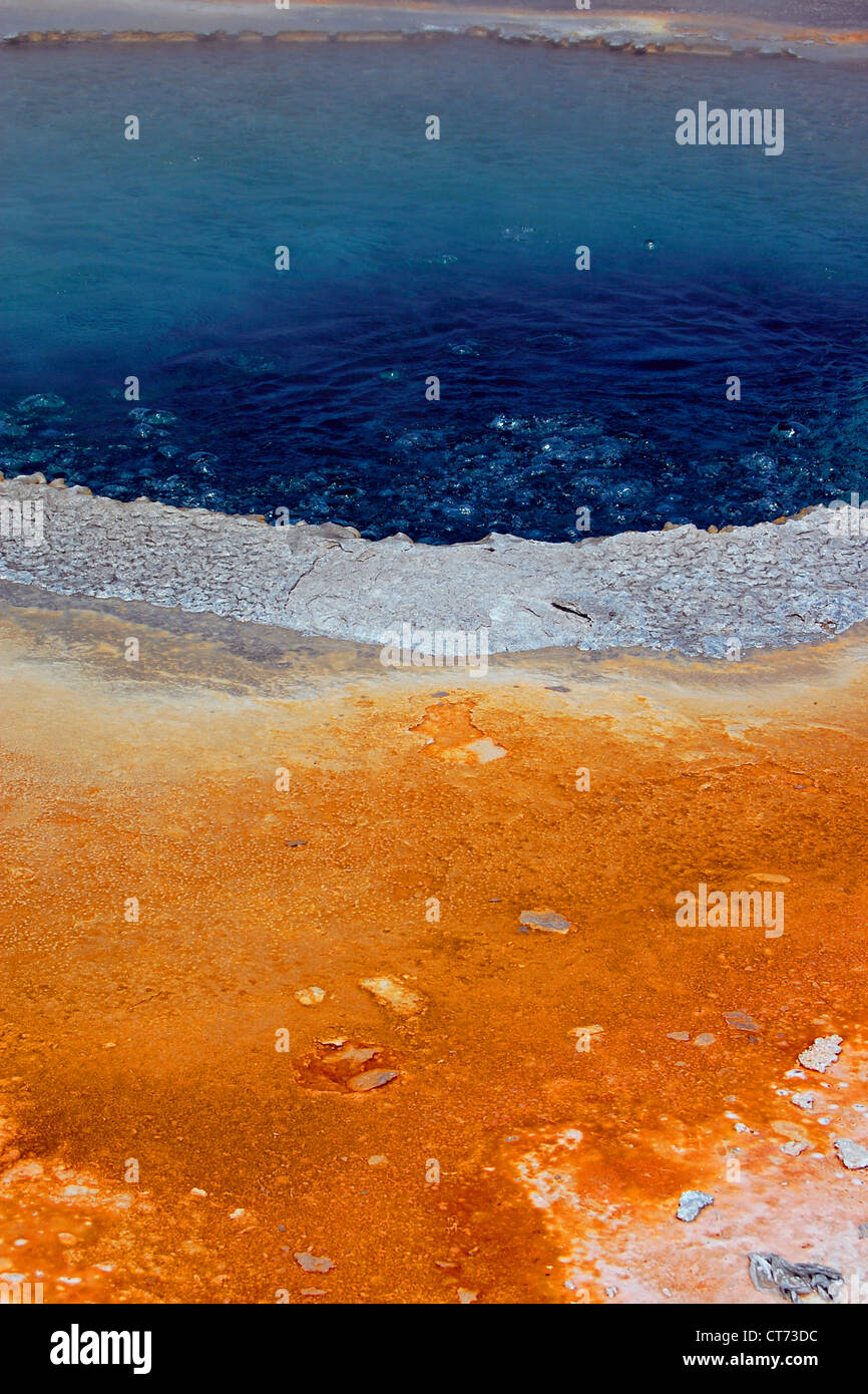 Crested Pool, Upper Geyser Basin, Yellowstone National Park Stock Photo ...