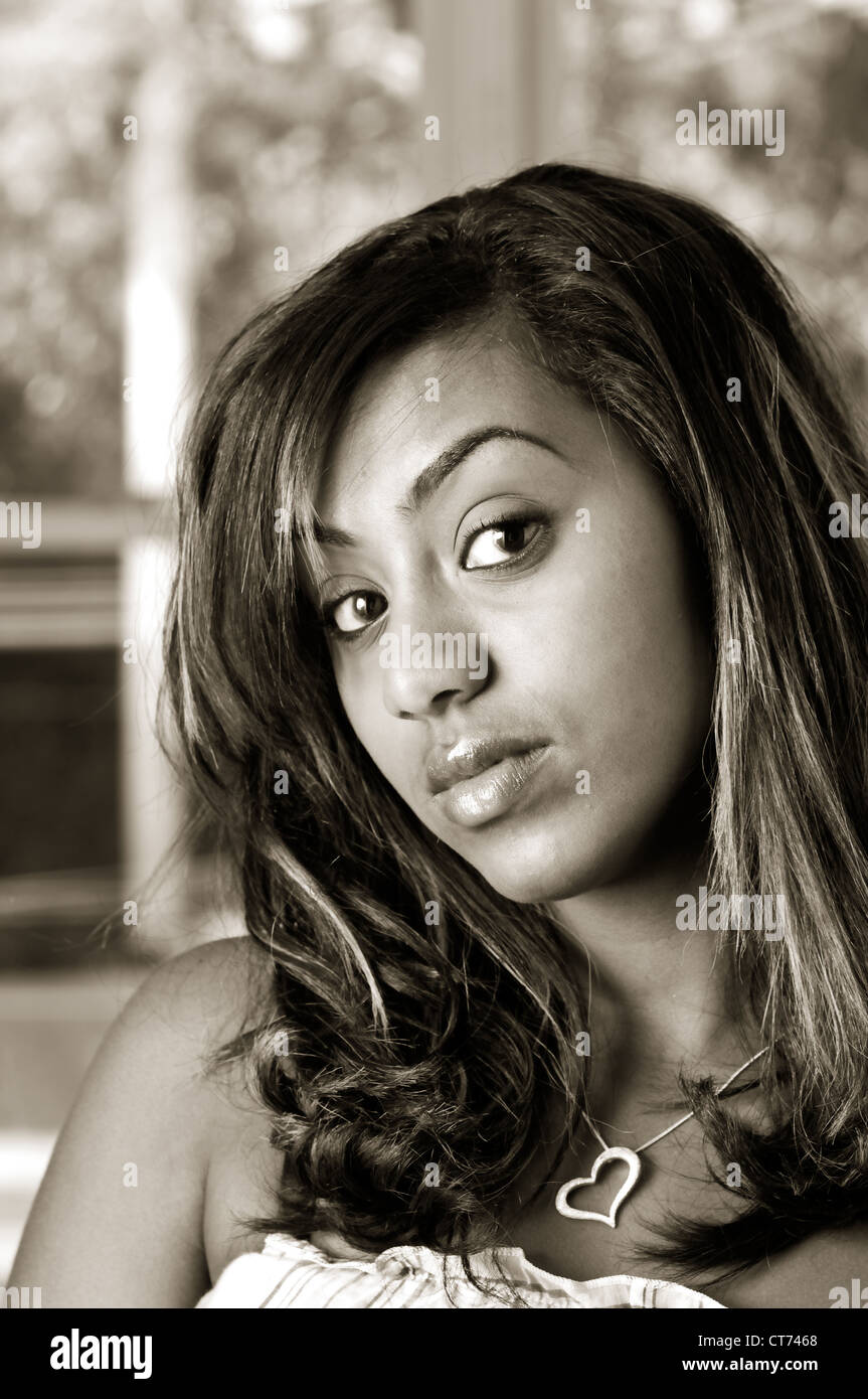 black african personality girl Stock Photo - Alamy