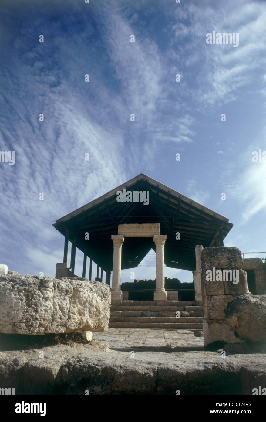 Photograph of the archeologic site of Susiya dated to the Byzantine ...